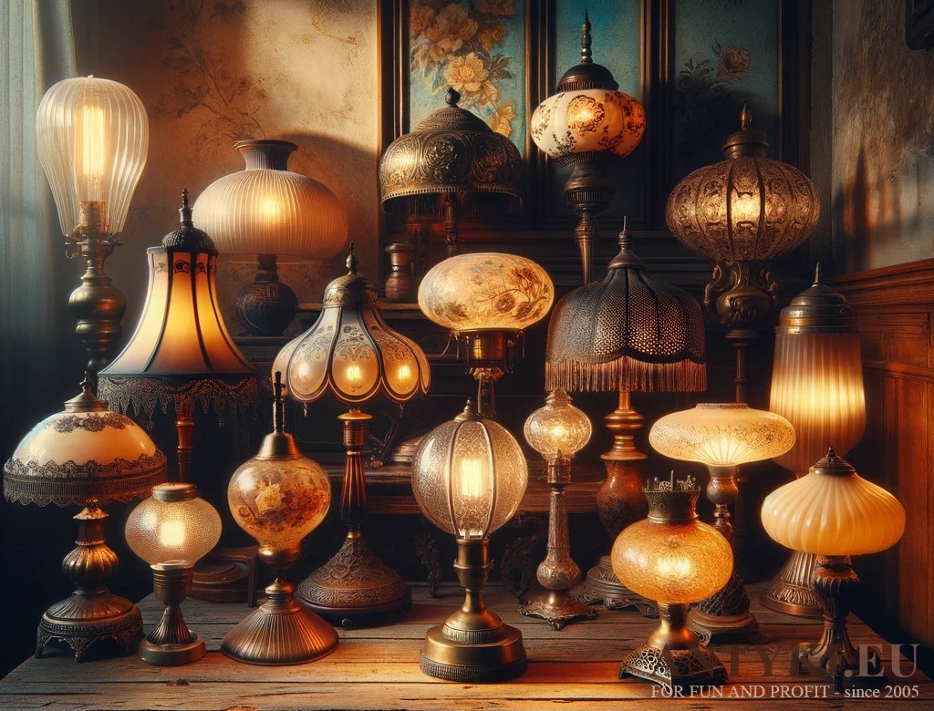 Blask Przeszłości: Antyczne Lampy i Lampy Vintage w Kontraście z ...