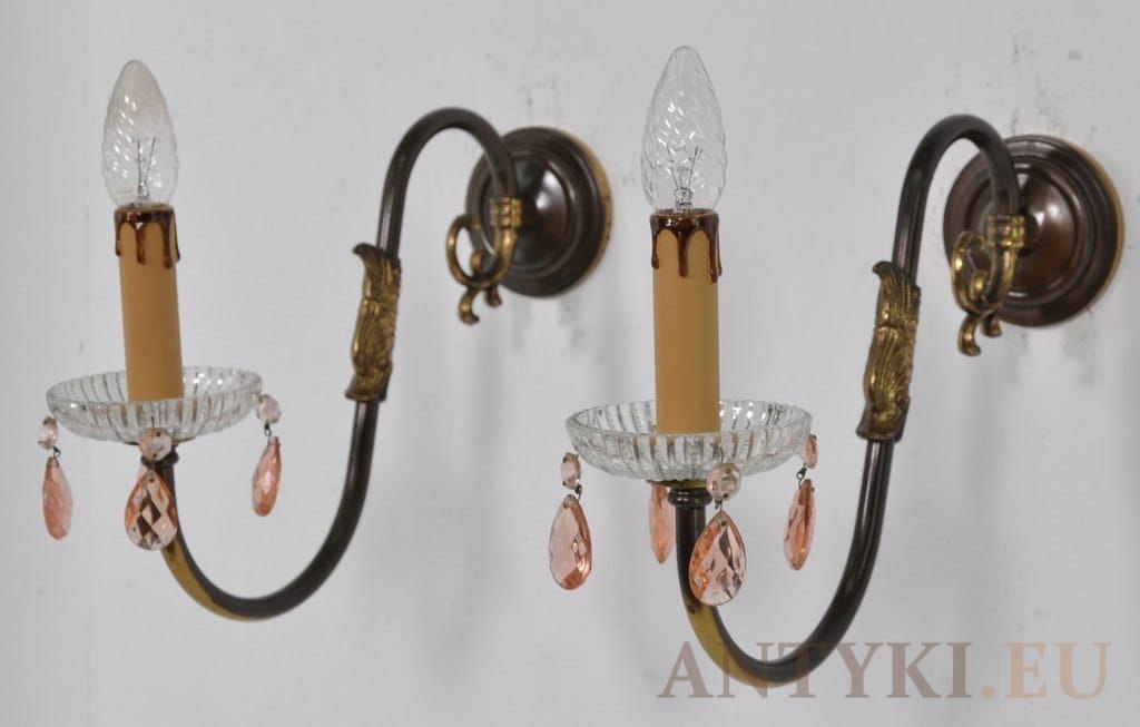 Stylowe kinkiety salonowe - Antyki i starocie – lampy vintage ...